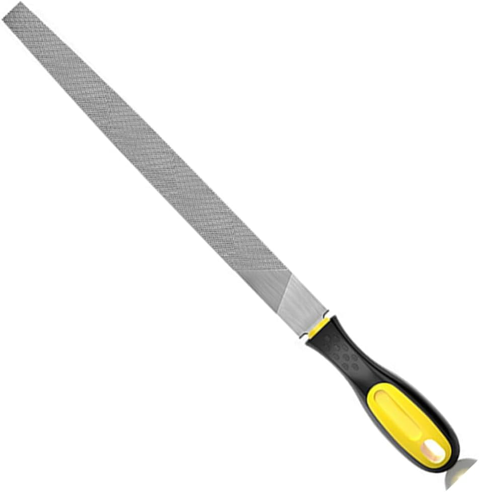 8in Flat Mill File, Smooth Blade with Ergonomic Handle, Metal File ...
