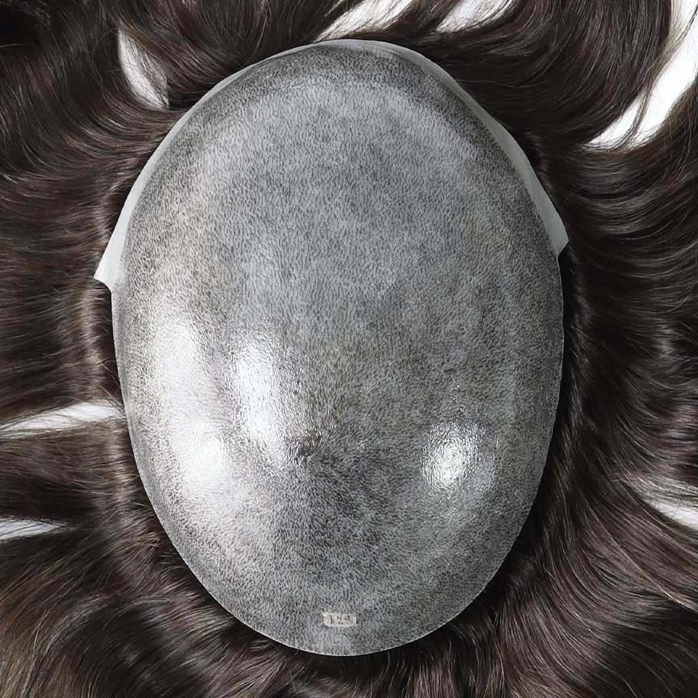 8in Hair Length 8x10in Injection Thin Skin 0.06-0.08mm Mens Toupee ...