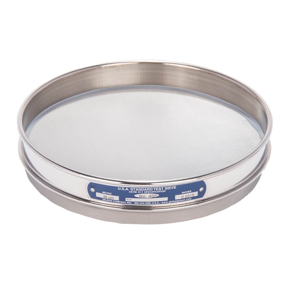 8in Sieve, All Stainless, Half-Height, No.400 - Walmart.com