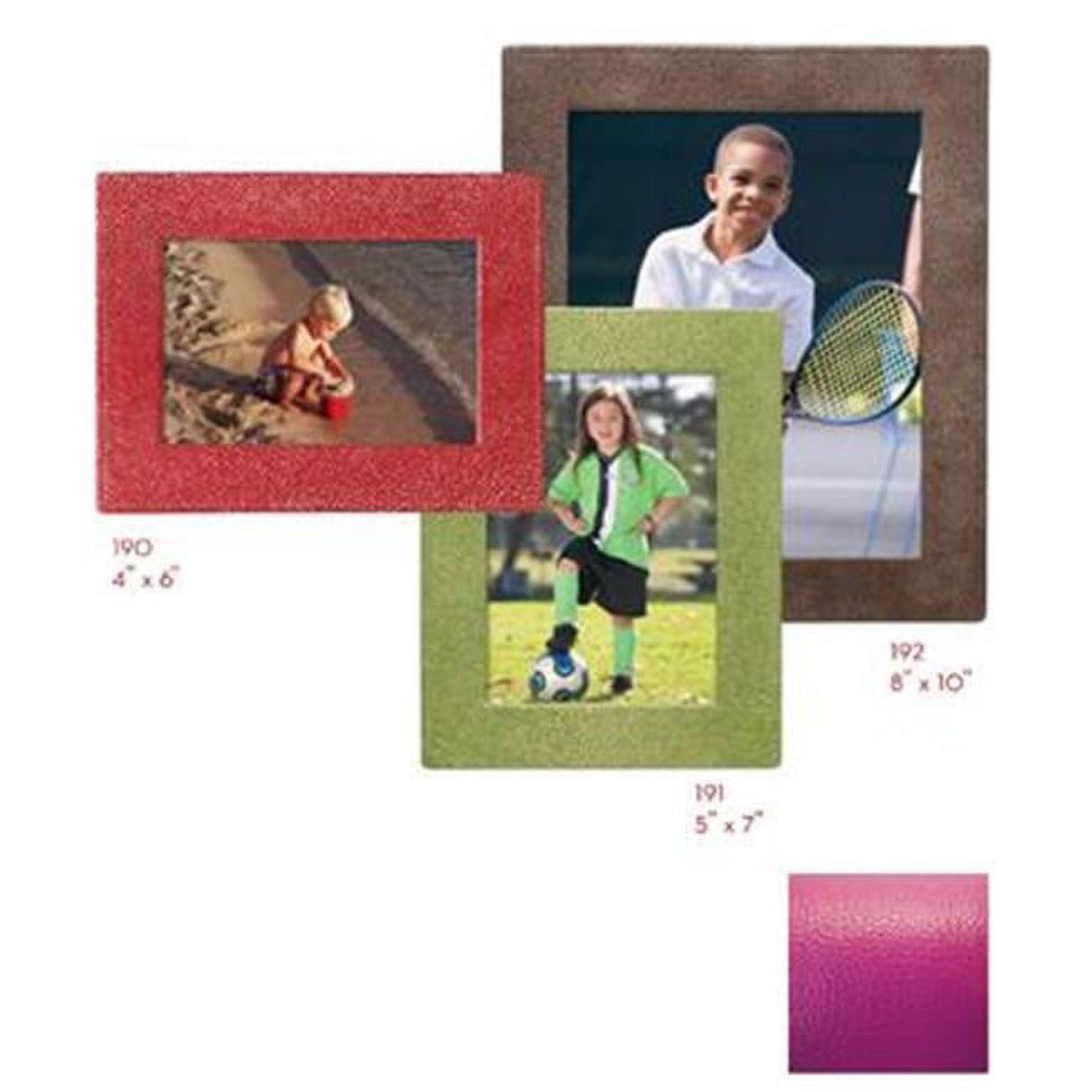 8in. x 10in. Square Edge Leather Frames - Magenta - Walmart.com