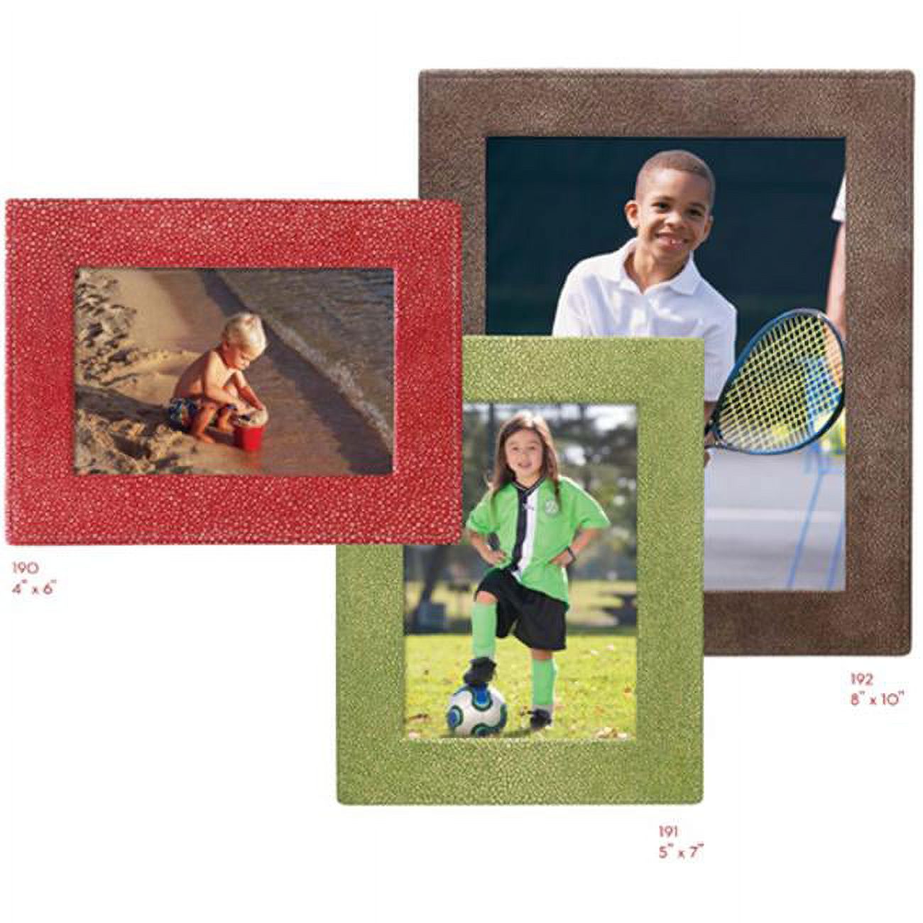 8in. x 10in. Square Edge Leather Frames - Mocha - Walmart.com