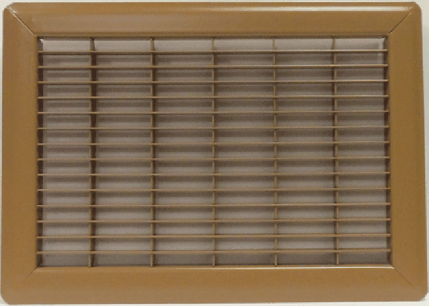8in x 16in Imperial Brown Heavy Gauge Steel Floor Grille - Heating and ...