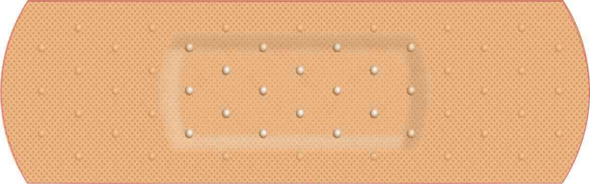 8in x 2.5in Bandage Sticker - Walmart.com