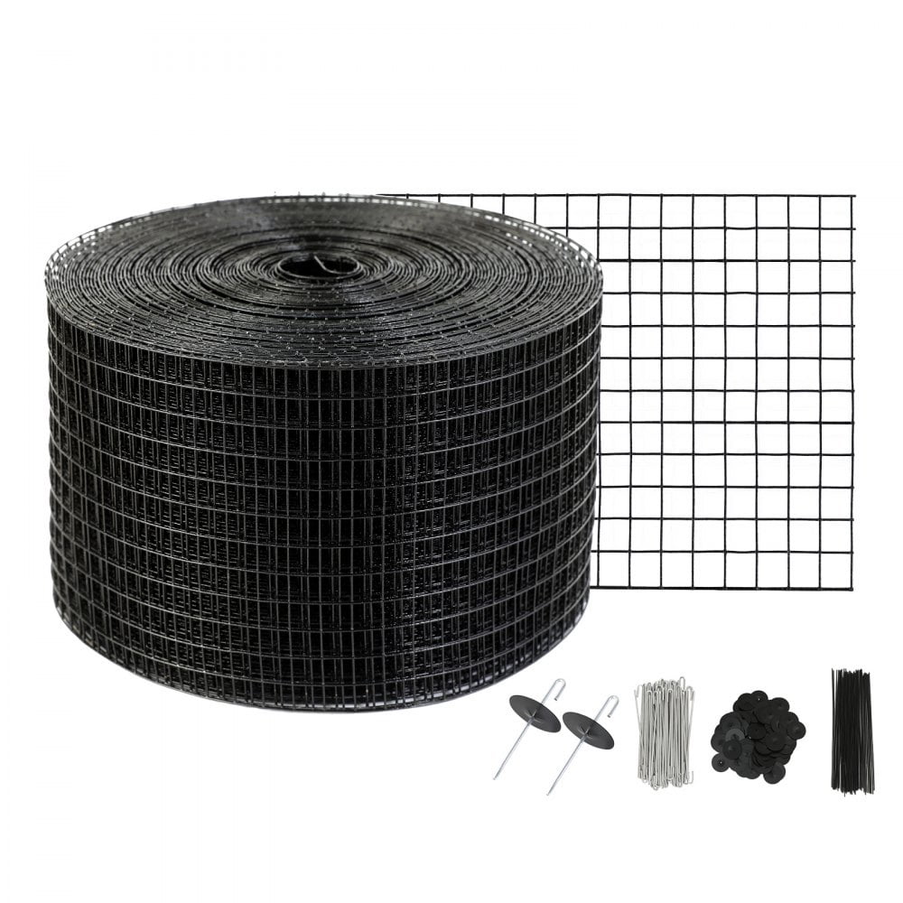8in x 98ft Solar Panel Bird Guard, PVC Coated Wire Mesh Roll Kit with ...