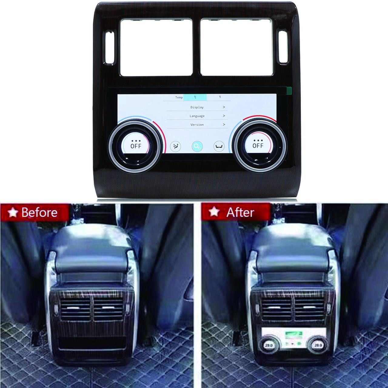 8inch Car Rear AC Panel LCD Touch Screen Air Conditioning Board Control ...
