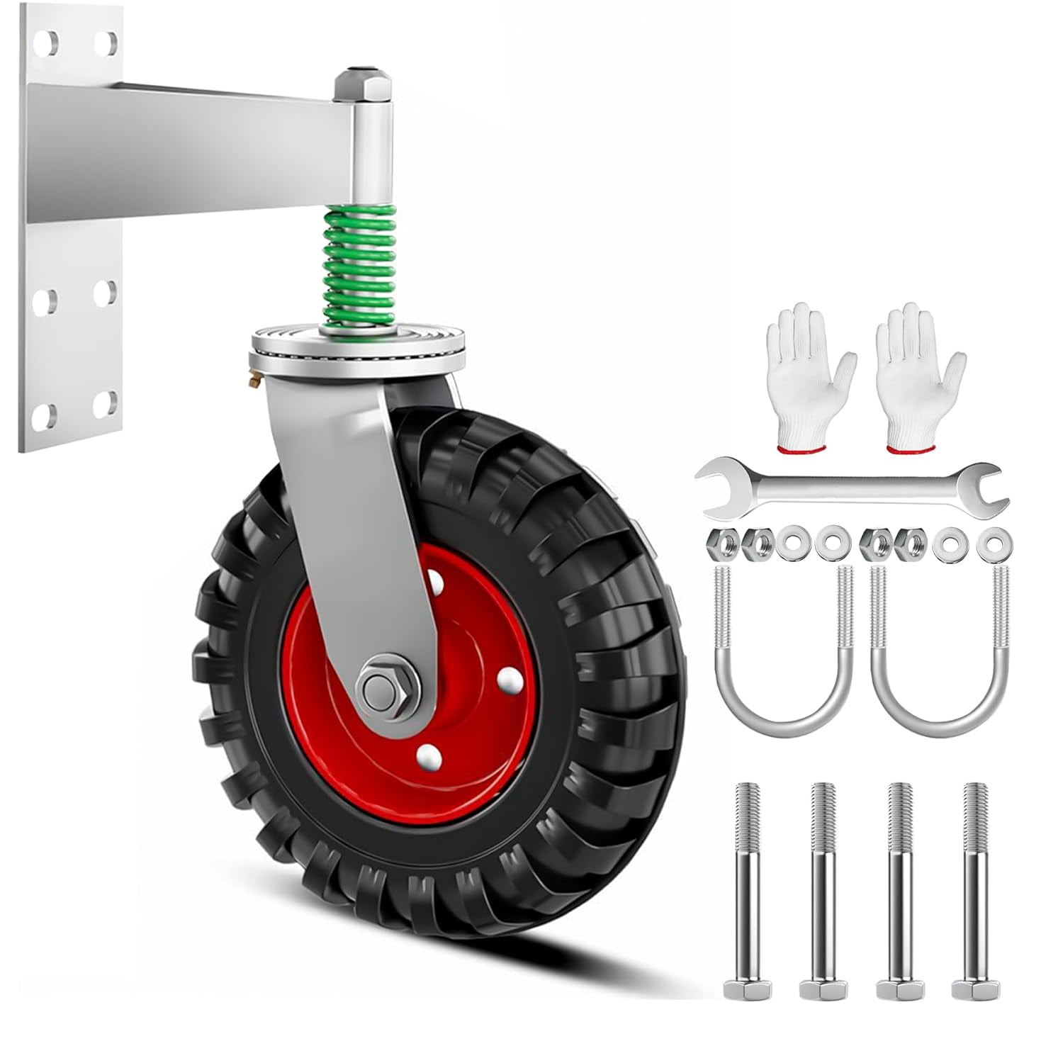 8inch Gate Wheel,Gate Wheels for Metal Tube Gate Smoothly Maneuver Your ...