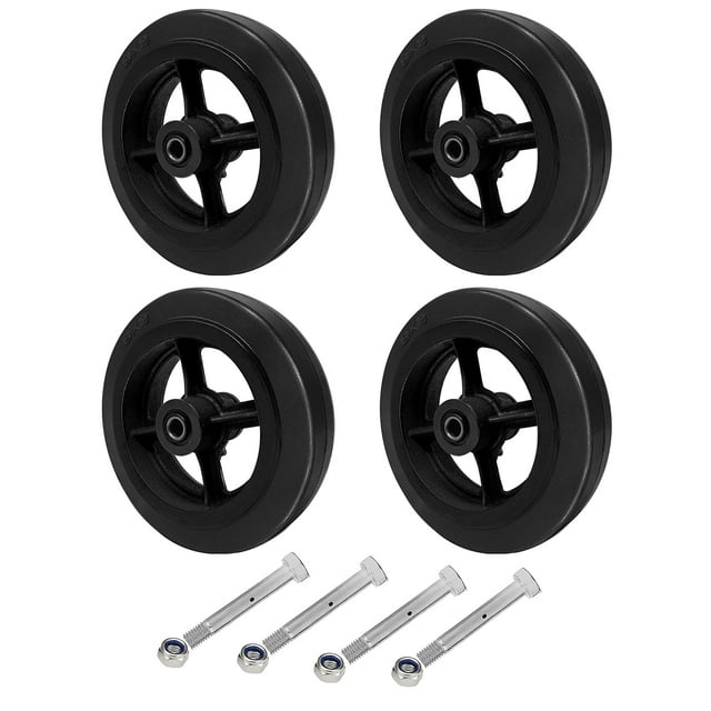8inch Heavy Duty Caster Wheels -Industrial Caster Wheels, Rubber on ...