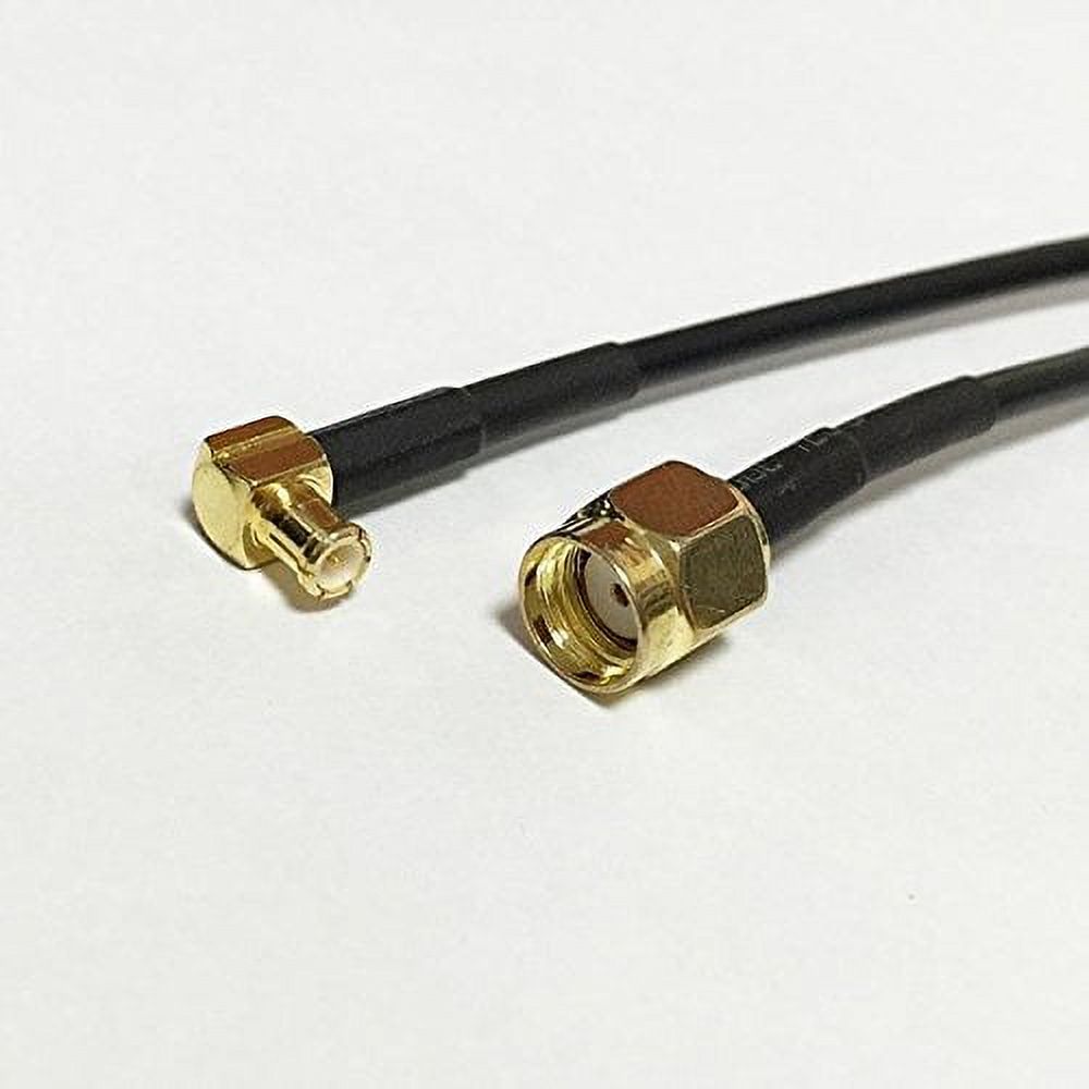 8inch RF coaxial pigtial cable RP SMA male plug to MCX male RA angle ...