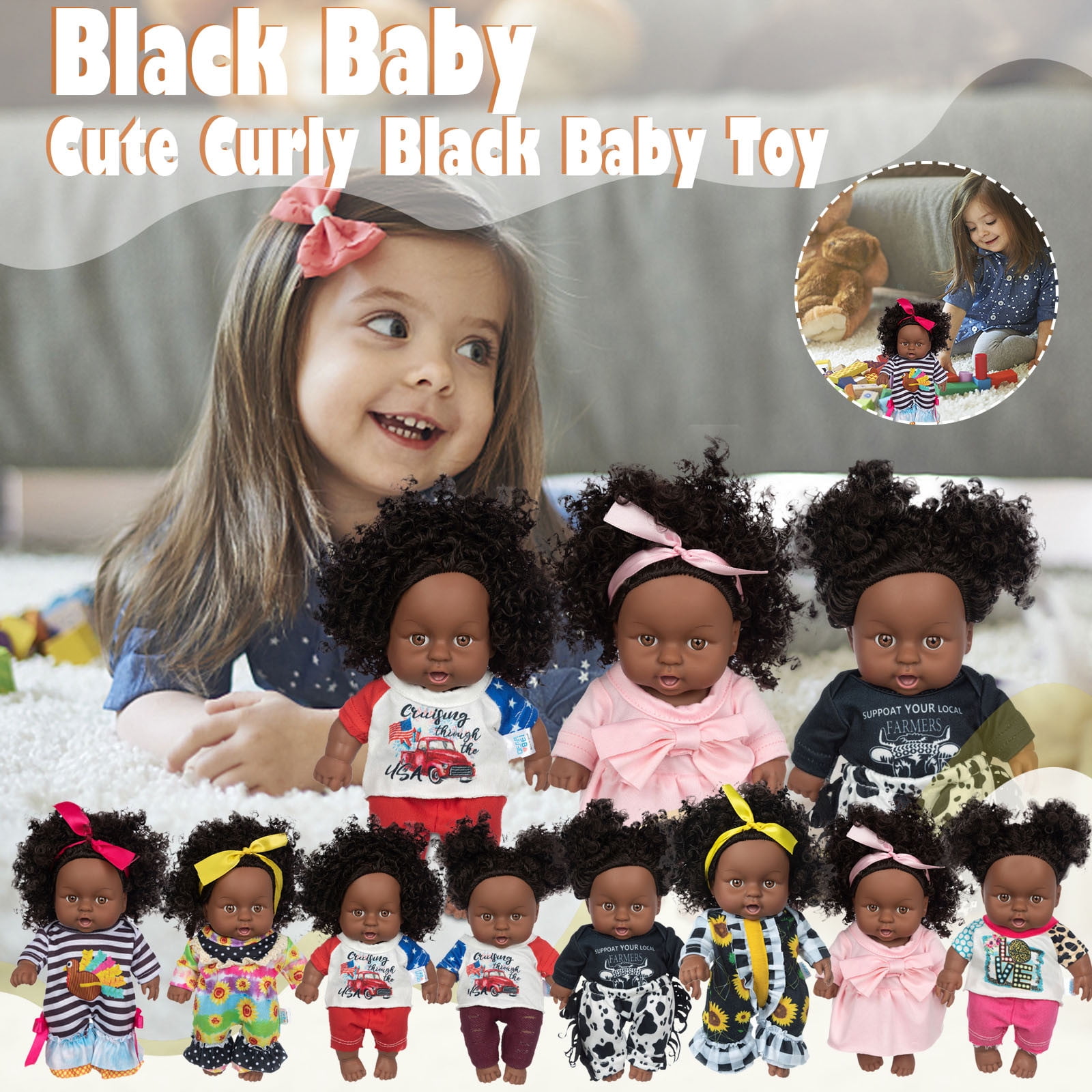 8inch Realistic Reborn Baby Doll - 20cm Soft Cotton Body, Hand-Painted ...