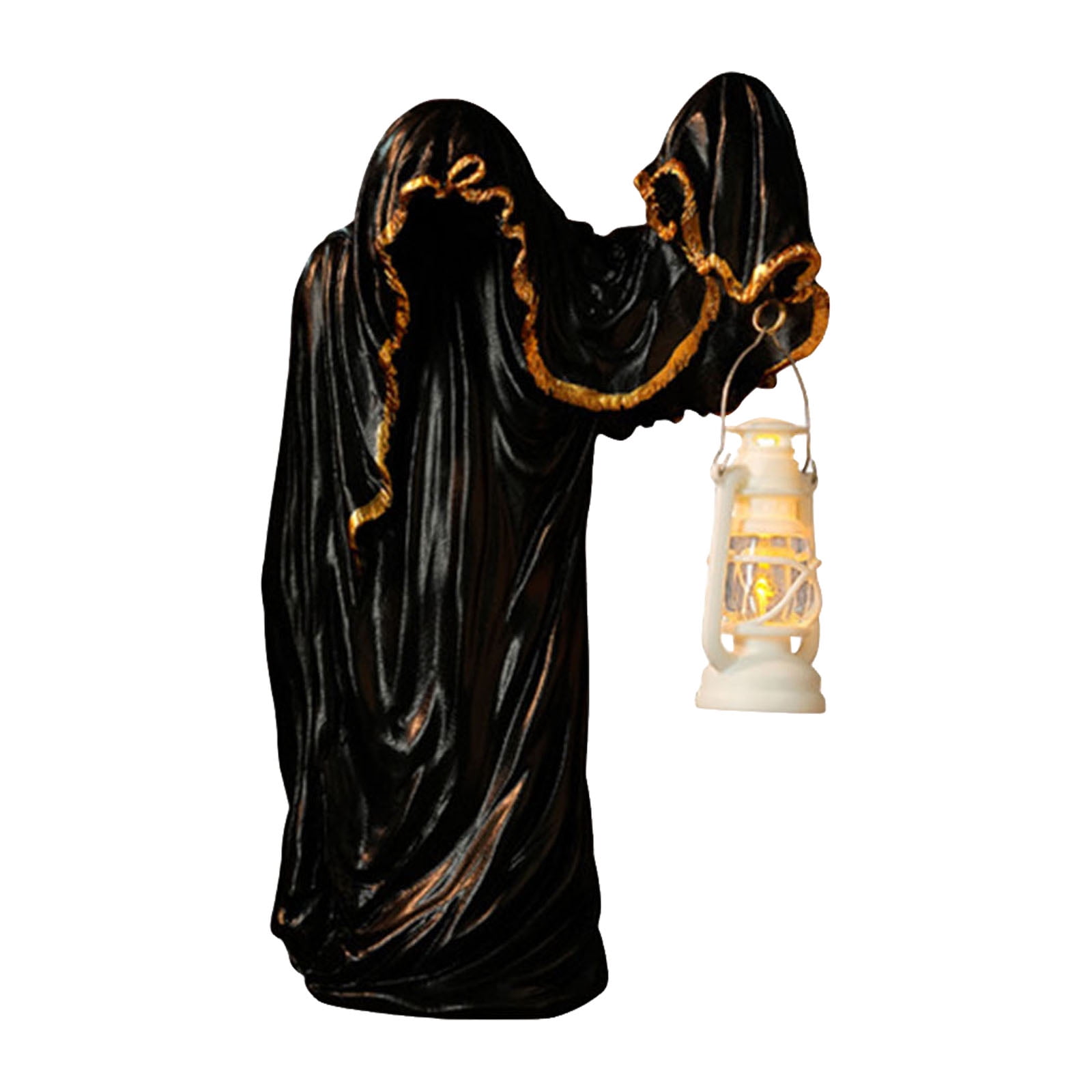 8inch Witch Statue, Ghost Holding Lantern Statue, Spooky Witch Lantern ...