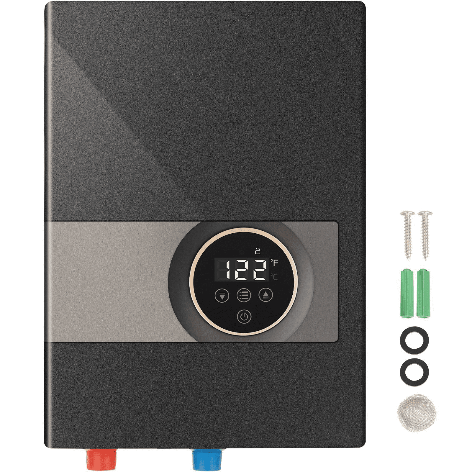 8kW Tankless Water Heater, Electric On Demand Boiler, Digital Display ...
