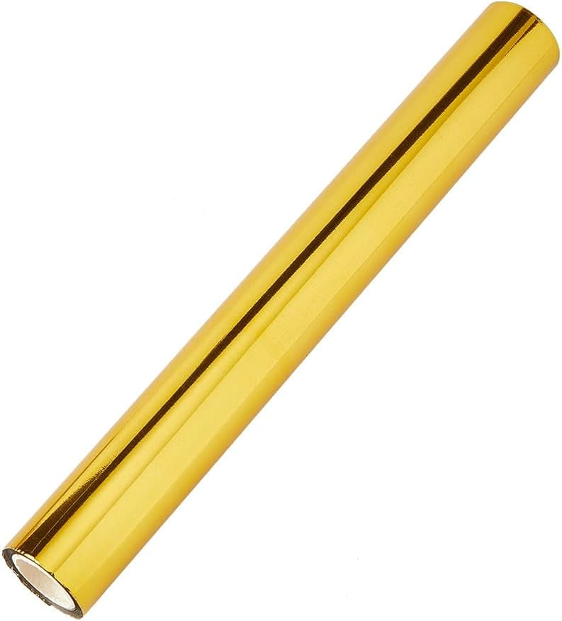 8m Hot Foil Roll Reactive Foil 19.3cm Wide Transfer Foil Paper Gold Hot ...