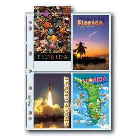 8mil Polypropylene Postcard Album Pages, 25 Pack - Walmart.com