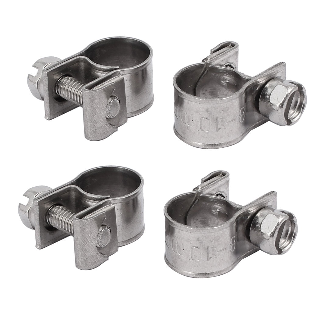 8mm-10mm 304 Stainless Steel Screw Mounted Adjustable Pipe Hose Clamps ...