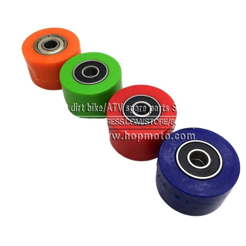 8mm 10mm Drive Chain Pulley Roller Slider Tensioner Wheel Guide for Pit ...