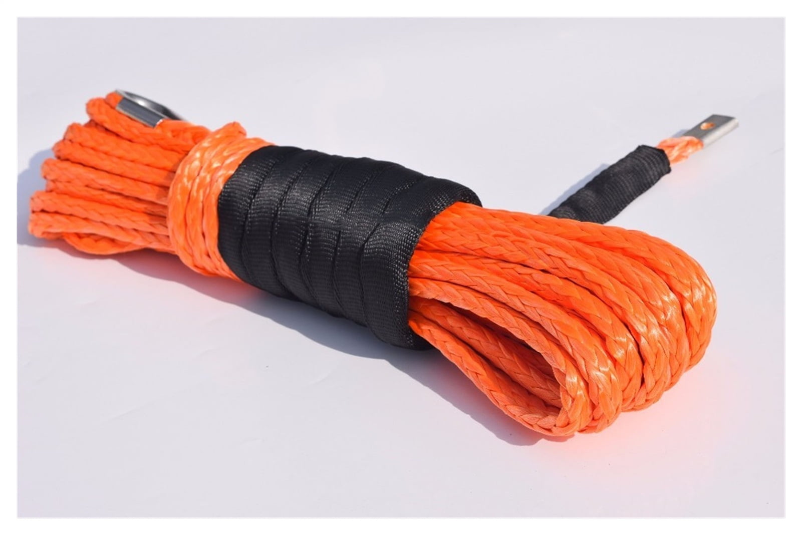 8mm*15m Orange Synthetic Winch Rope For Electric Winches,Plasma Winch ...