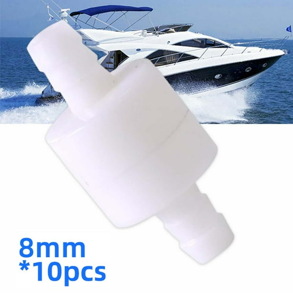 8mm 5/16" One Way Inline Check Valve Non Return Plastic One-Way Fuel ...