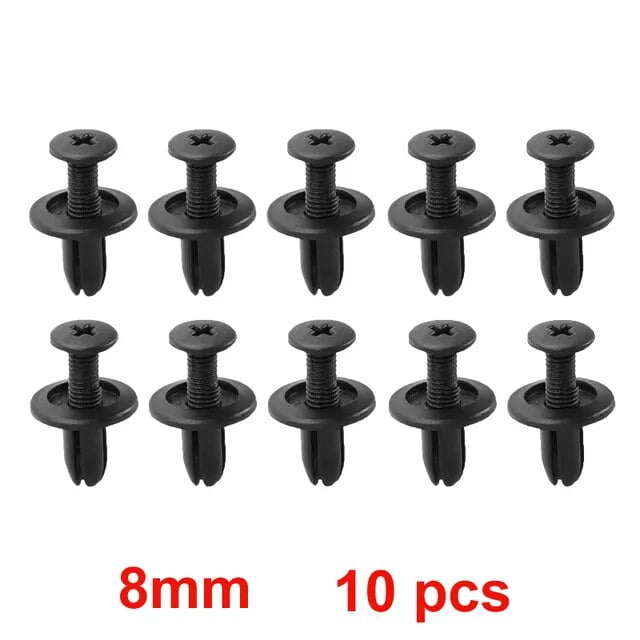 8mm/6mm Plastic Rivets Fasteners Screw Car Fender Bumper Screws Clips ...