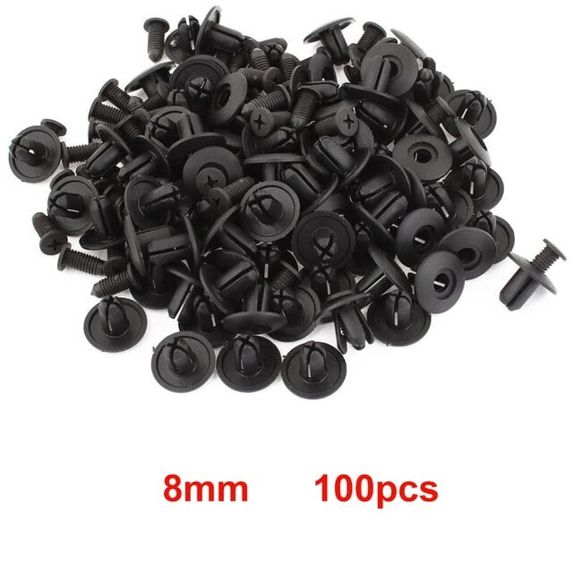 8mm/6mm Plastic Rivets Fasteners Screw Car Fender Bumper Screws Clips ...