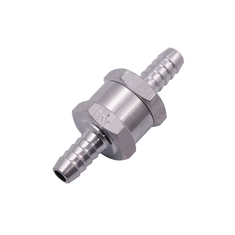 8mm-Aluminum Alloy Fuel Line Non-Return Check Valve, For Car, Water Oil ...
