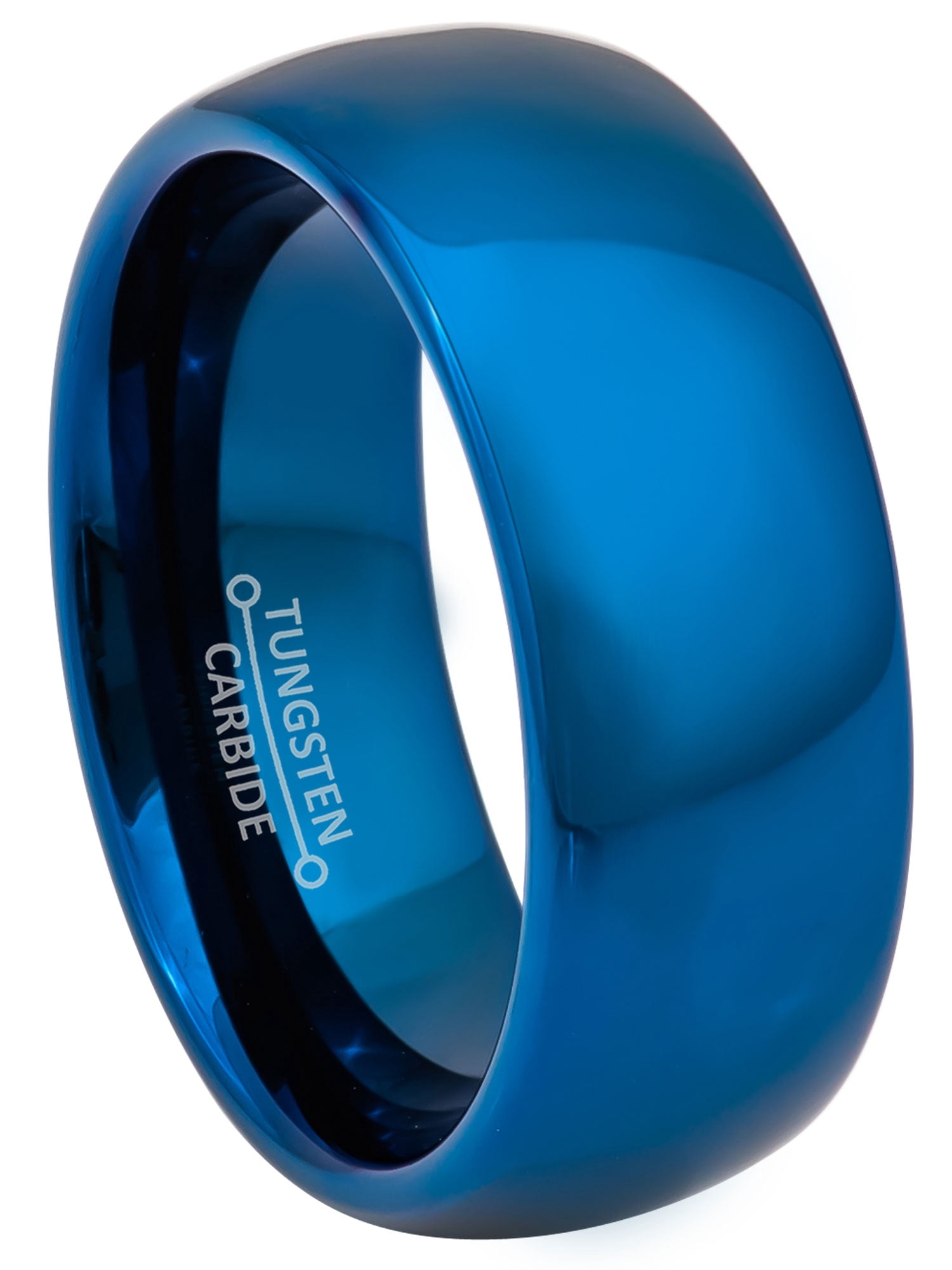 Blue Tungsten Wedding Bands