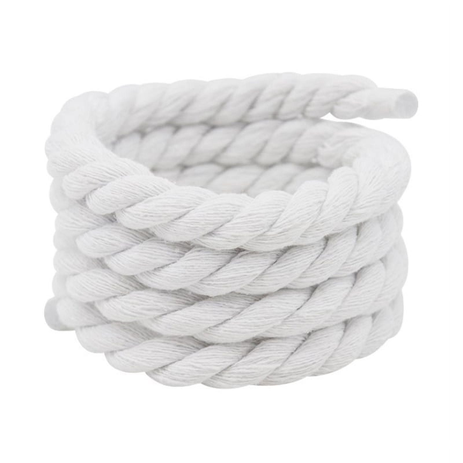8mm Bold Cotton Linen Twist Weave Shoelaces Solid Color Rope Shoes ...