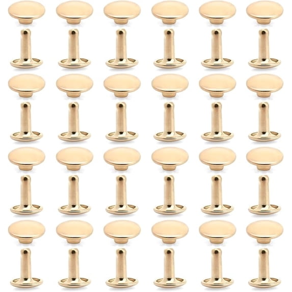 CRAFTME STUDIO 8 mm Cap x 12 mm Post Double Cap Rivets Tubular Metal ...