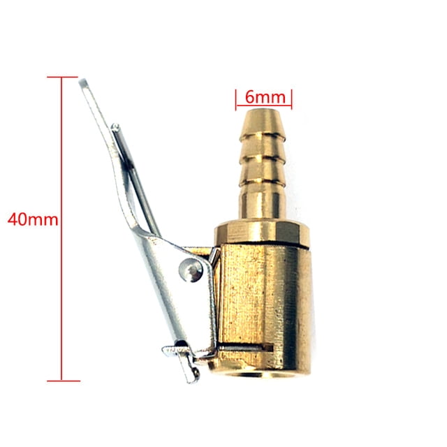 8mm Car Tire Valve Clip Pump Nozzle Clamp Solid Brass Quick Connect The ...