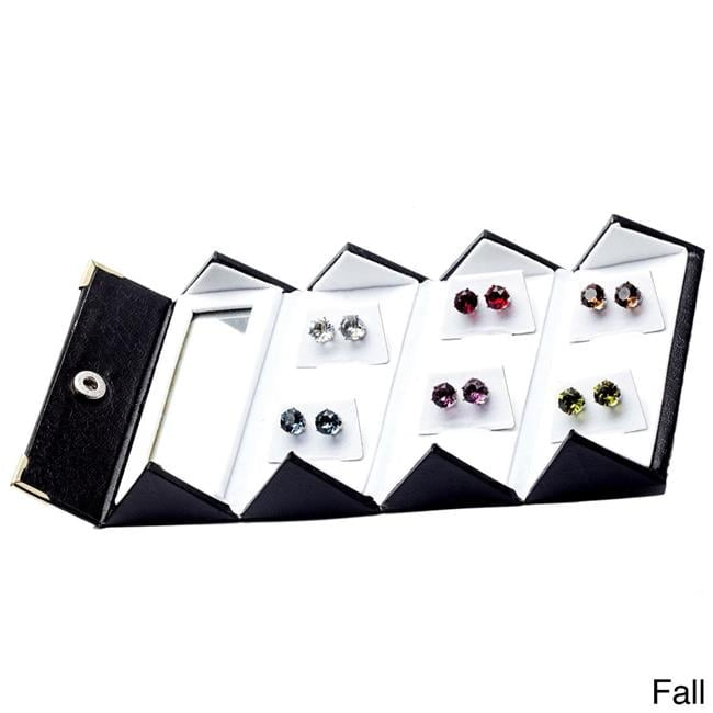 8mm Crystal Stud Earrings Made with Austrian Crystal Elements (Set of 6 ...