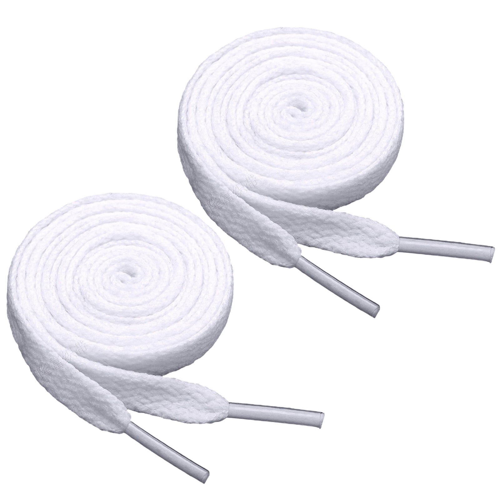 8mm Flat Laces for White Boys and Girls Shoes Suitable for Sports and ...