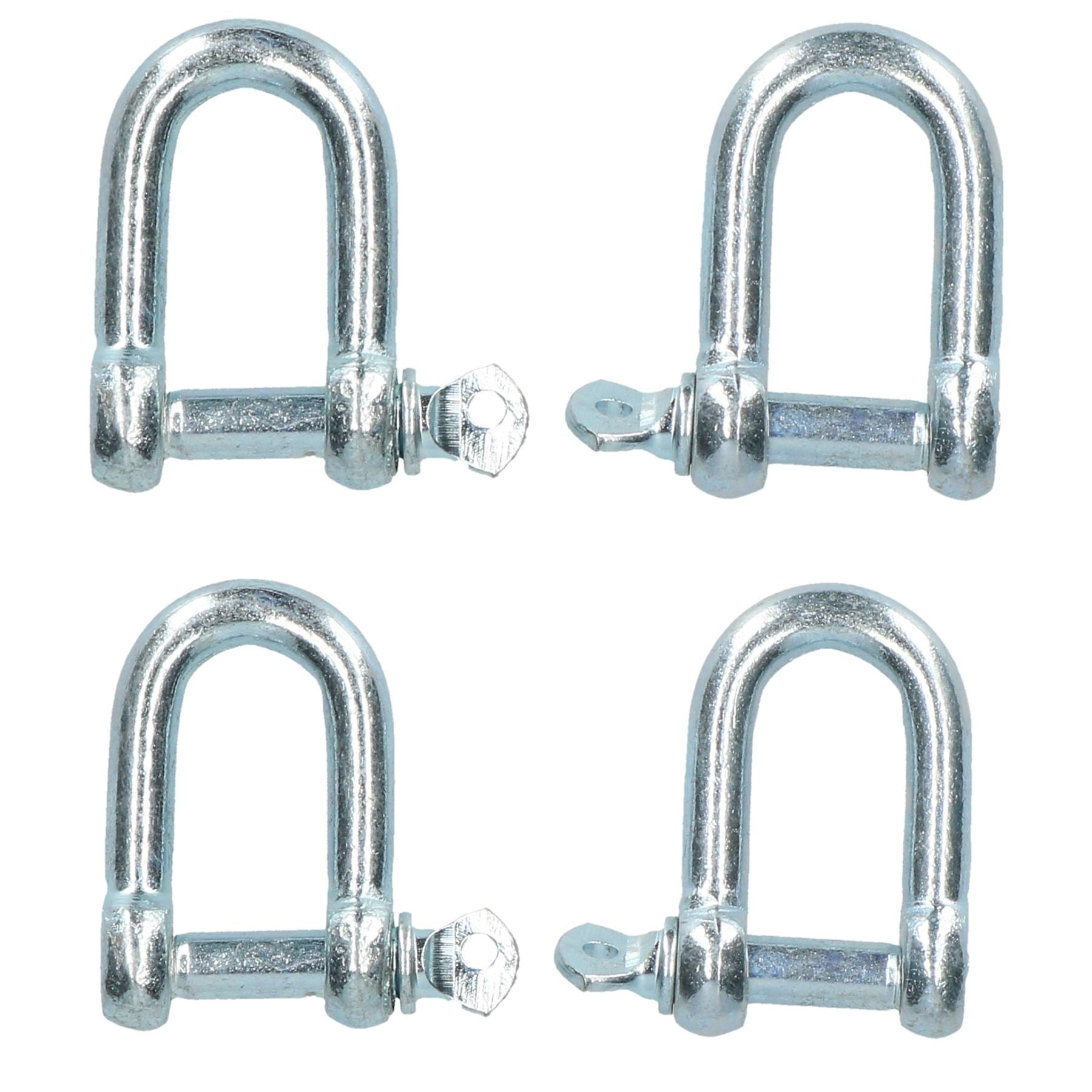8mm Galvanised Dee D Shackle 4 Pack Chandlery Marine Rigging Shackle ...