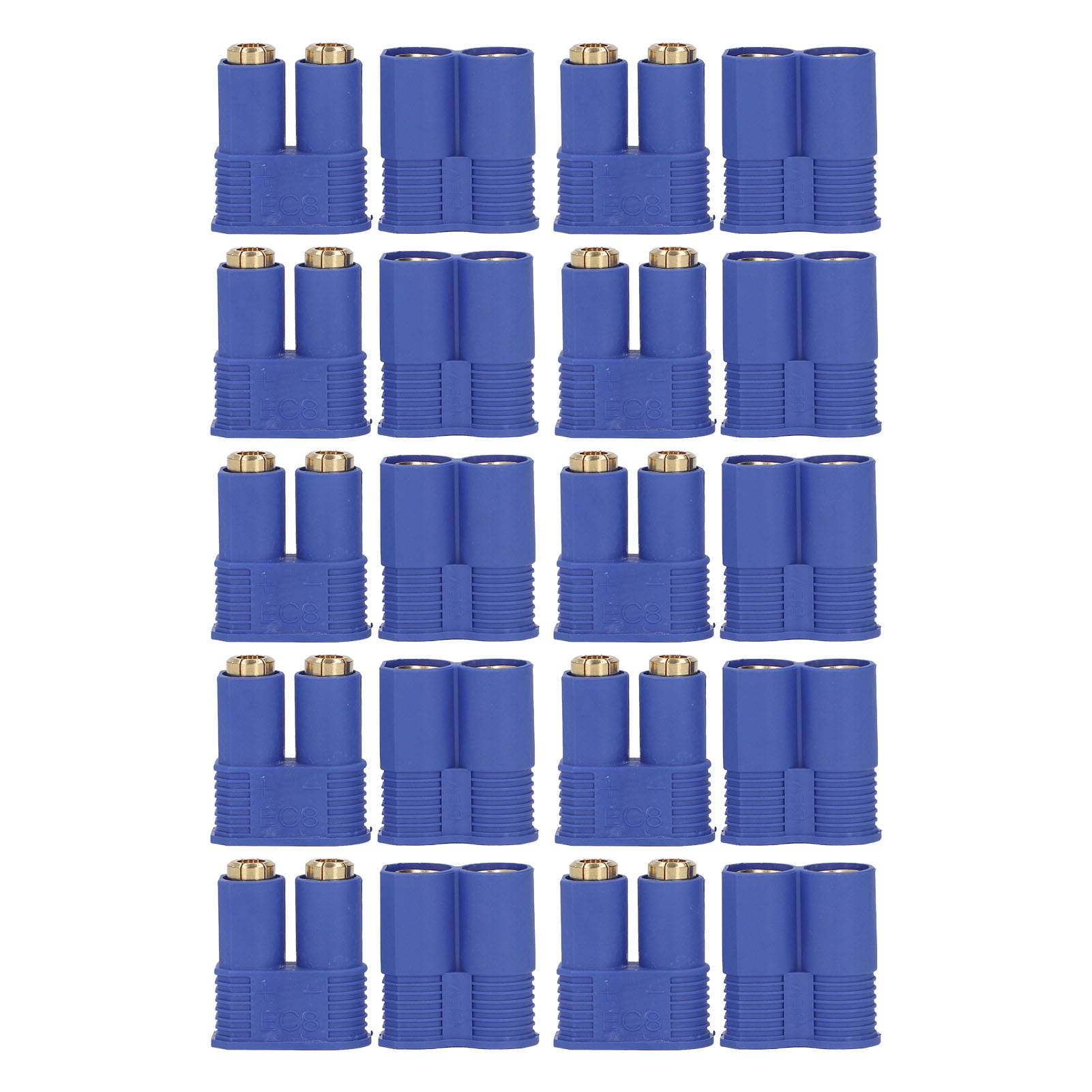 8mm Gold-Plated Male & Female Battery Connectors with Housing for ...
