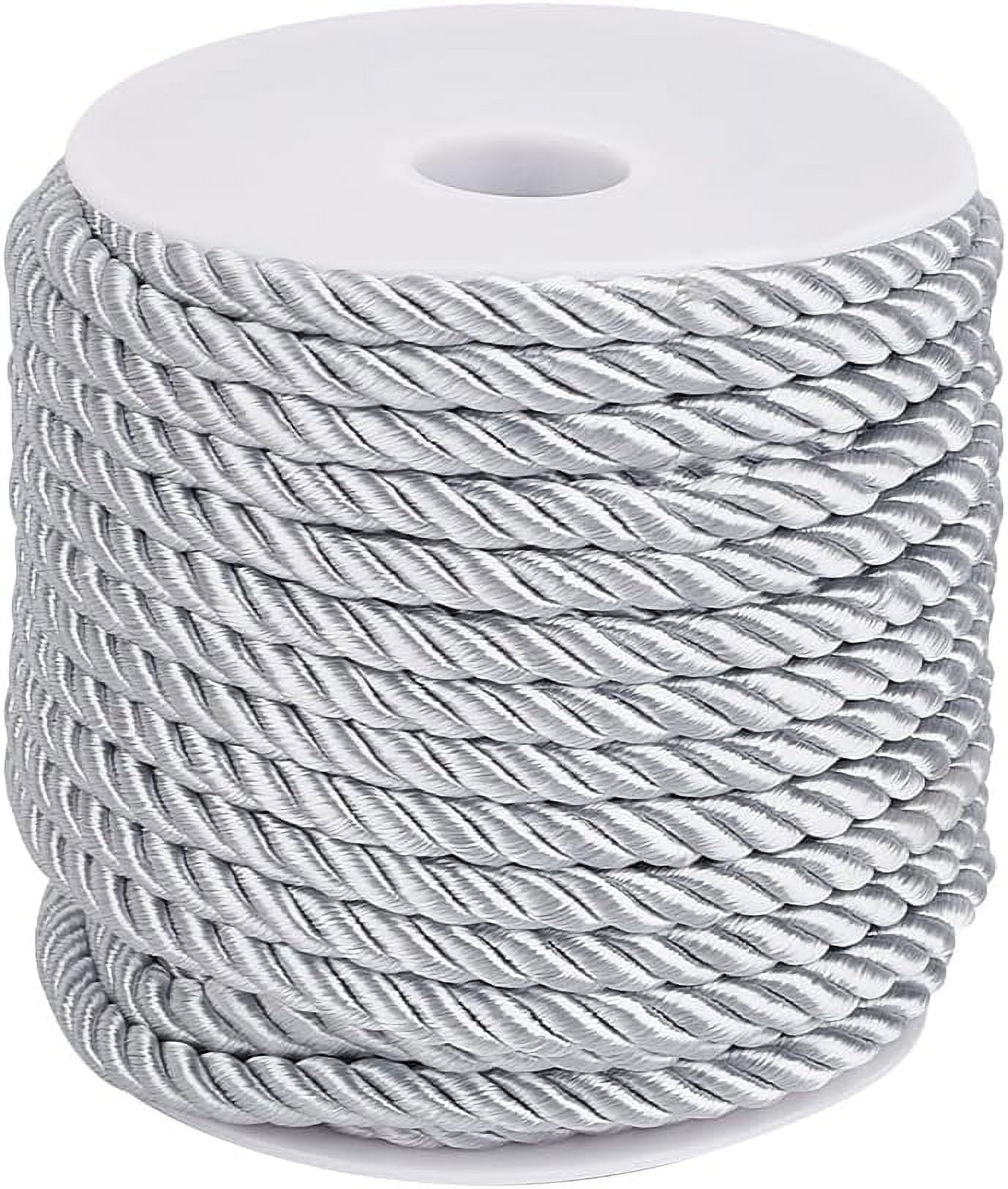 8mm Graduation Honor Cords 21 Yards Cord Trim Silver Window Bow Ties ...