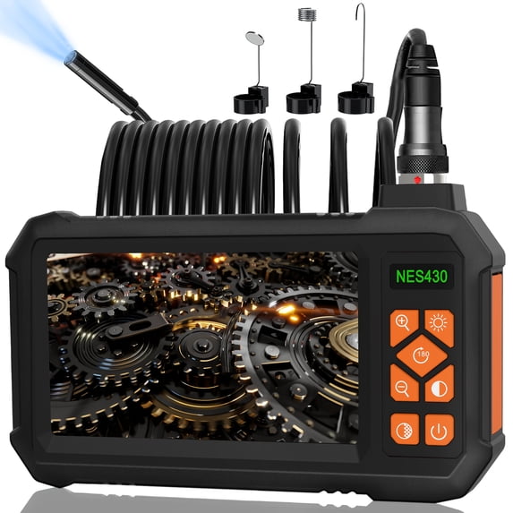 8mm HD Industrial Endoscope with 4.3-inch IPS Screen - Digital ...