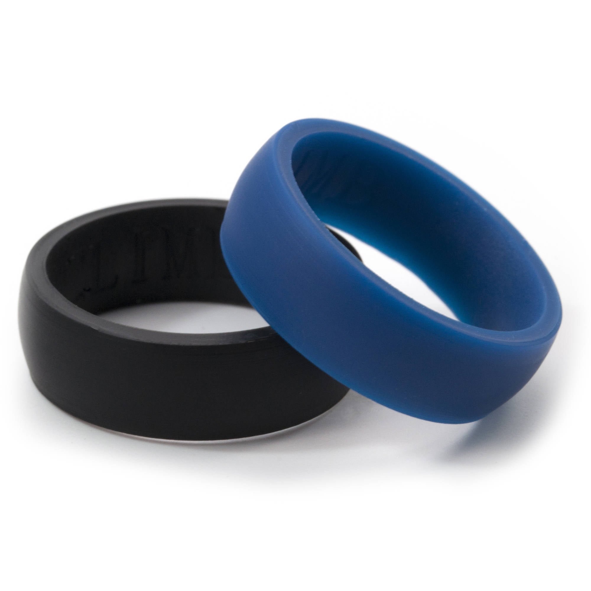 8mm HR Black and Blue Silicone Rings, 2-Pack - Walmart.com