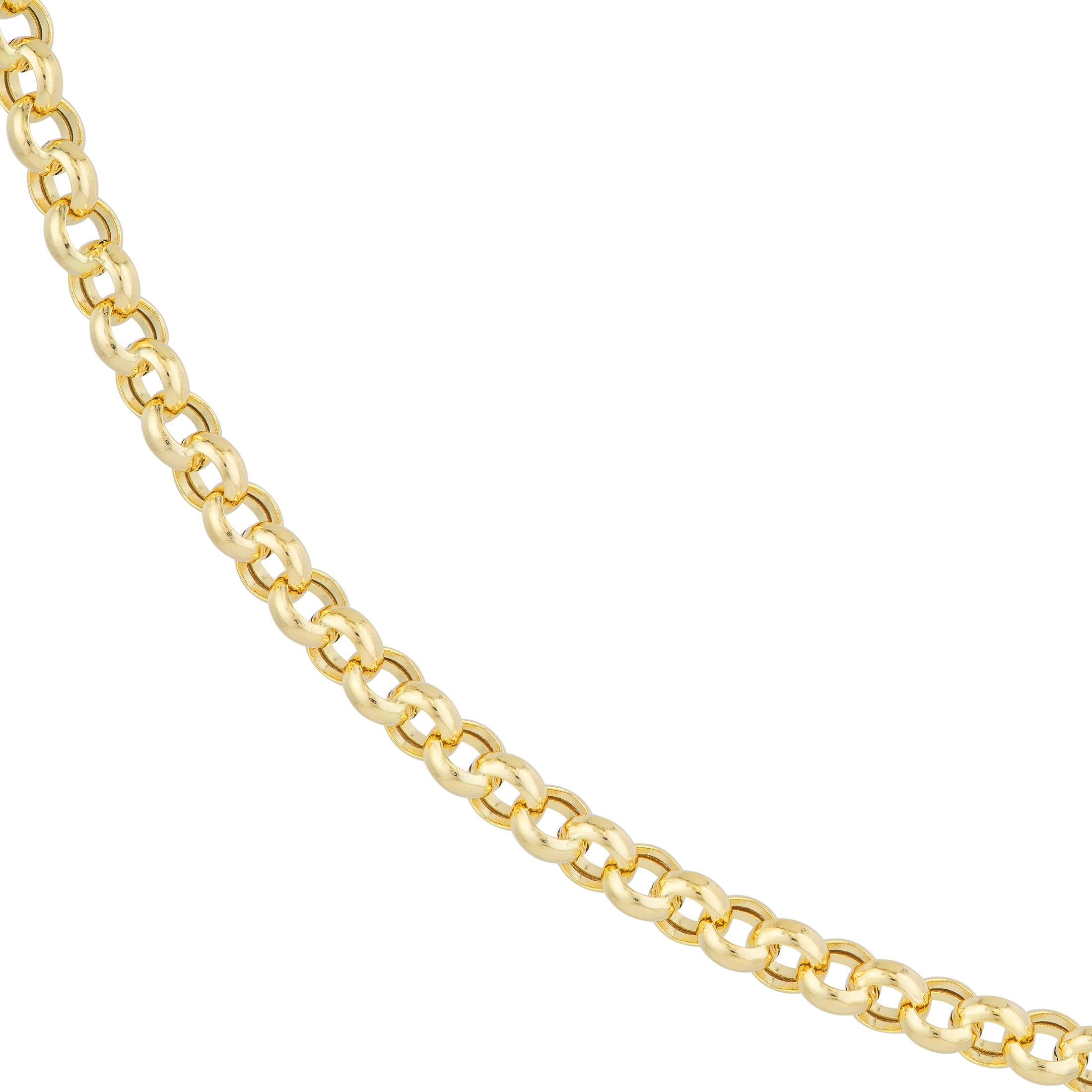 8mm Hollow Rolo Chain with Pear Lobster Lock - Walmart.com