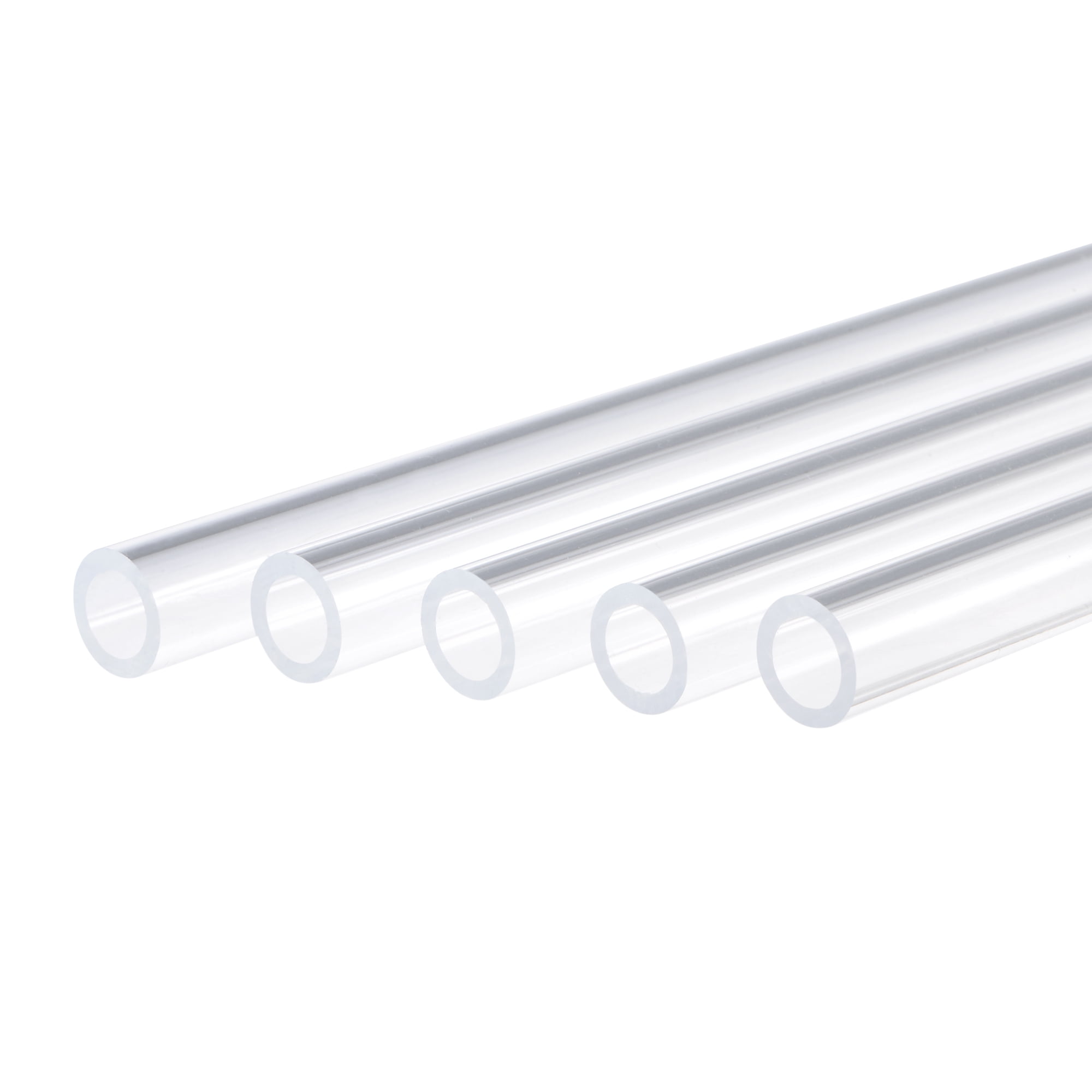 8mm ID 12mm OD 6" Acrylic Pipe Rigid Round Tube Clear High Impact for ...