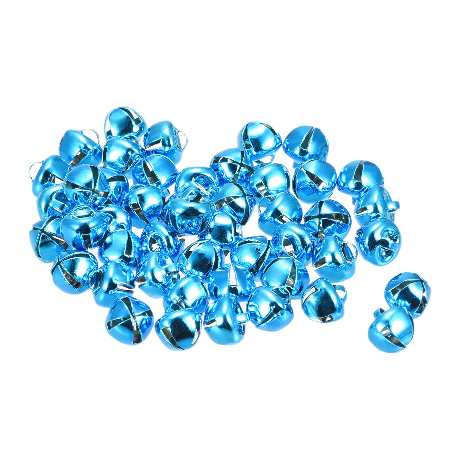 8mm Jingle Bells Craft Bells Carbon Steel Electroplating Blue 48 Pack ...
