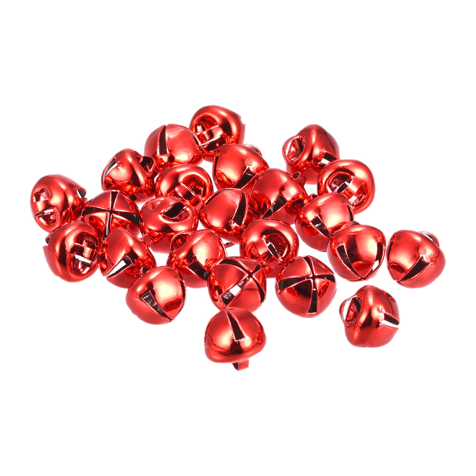8mm Jingle Bells Craft Bells Carbon Steel Electroplating Red 24 Pack ...