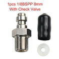 8mm Male Thread Quick Connect Valve PCP Filling With Valve, Stainless ...