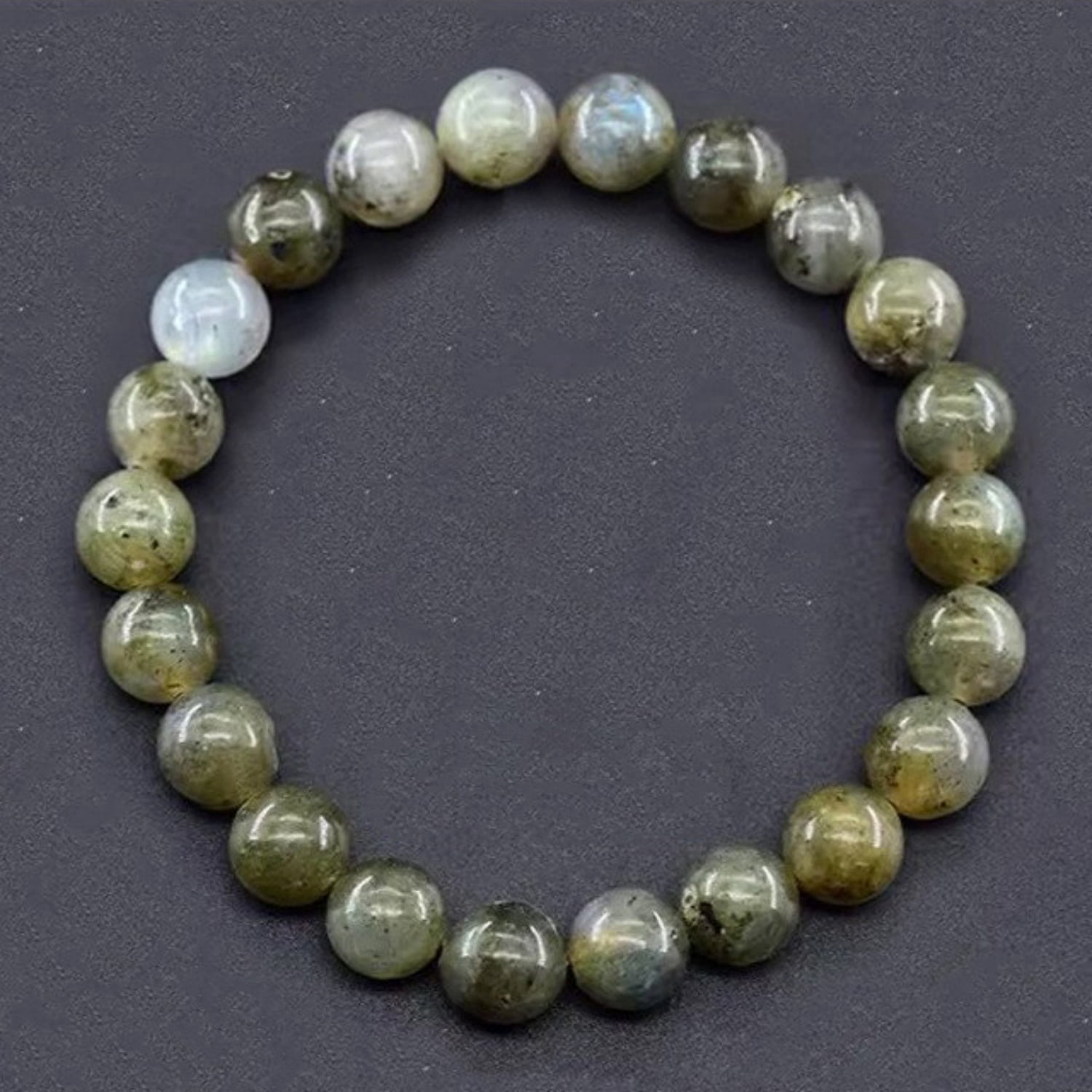 8mm Moonstone (Labradorite) Healing Bracelet for Women Men, Natural ...