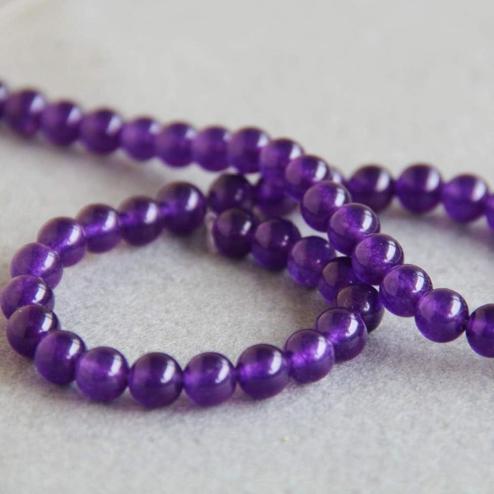 8mm Natural Purple Alexandrite Round Beads - 15 Inch Strand for DIY ...