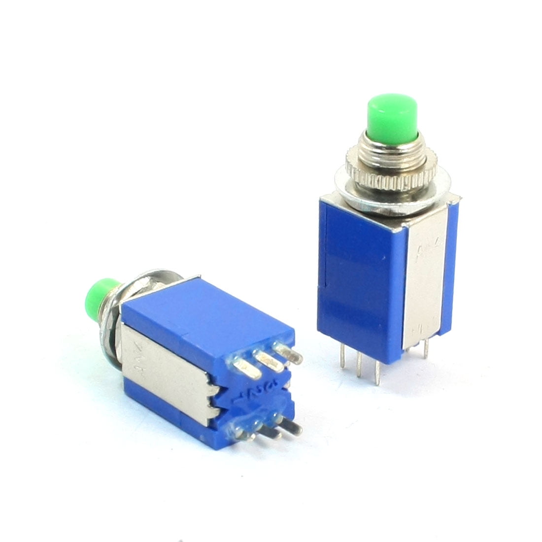 8mm Panel Mount DPDT 6-Pin Momentary Button Pushbutton Switch 2 Pcs ...