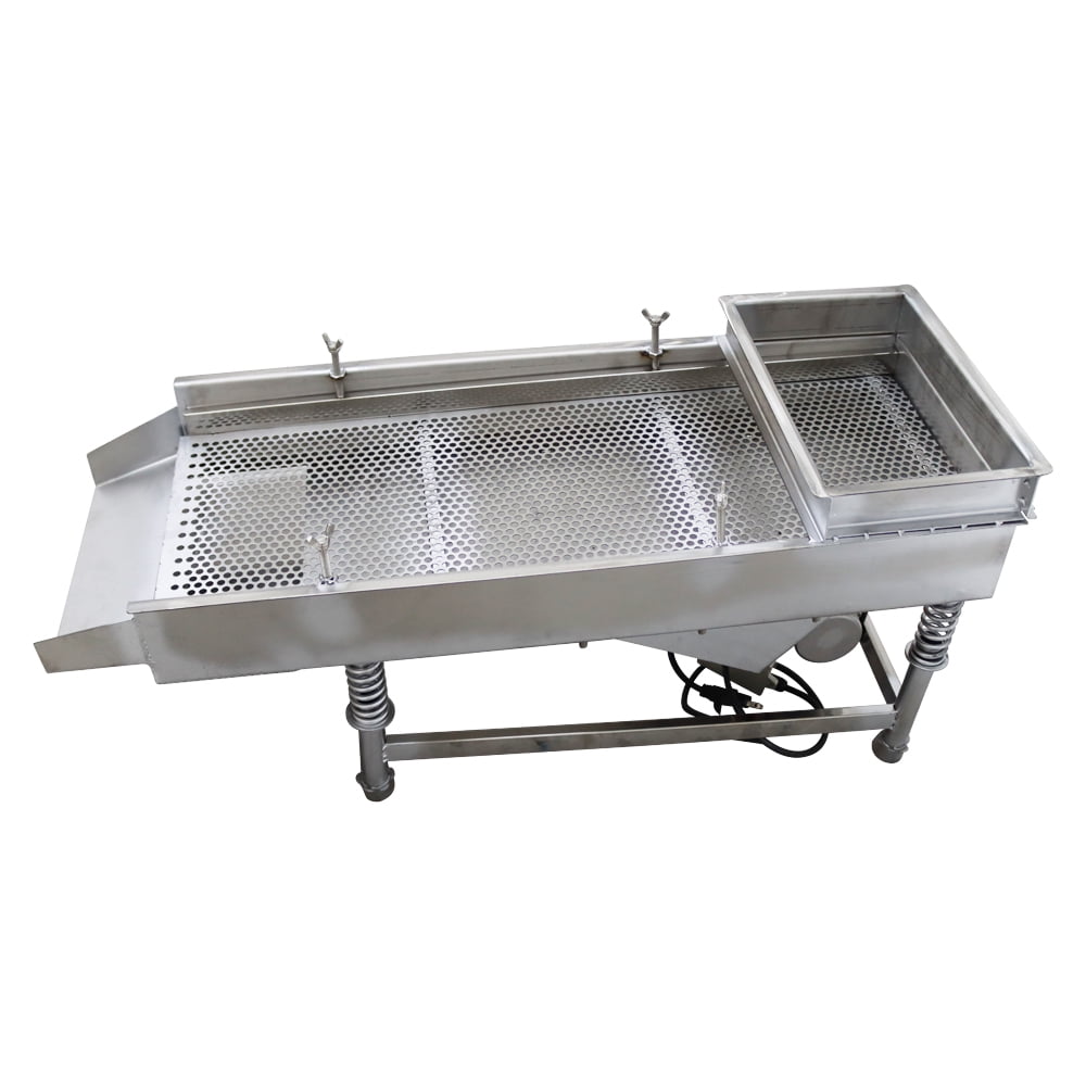 8mm Round Hole Full Stainless Steel Linear Vibrating Screen Single ...