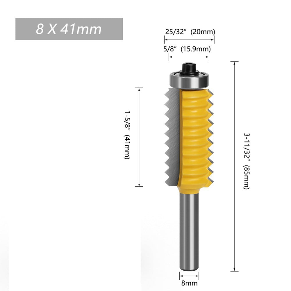 8mm Shank Milling Cutter Finger Joint Glue Raised panel V joint Router ...