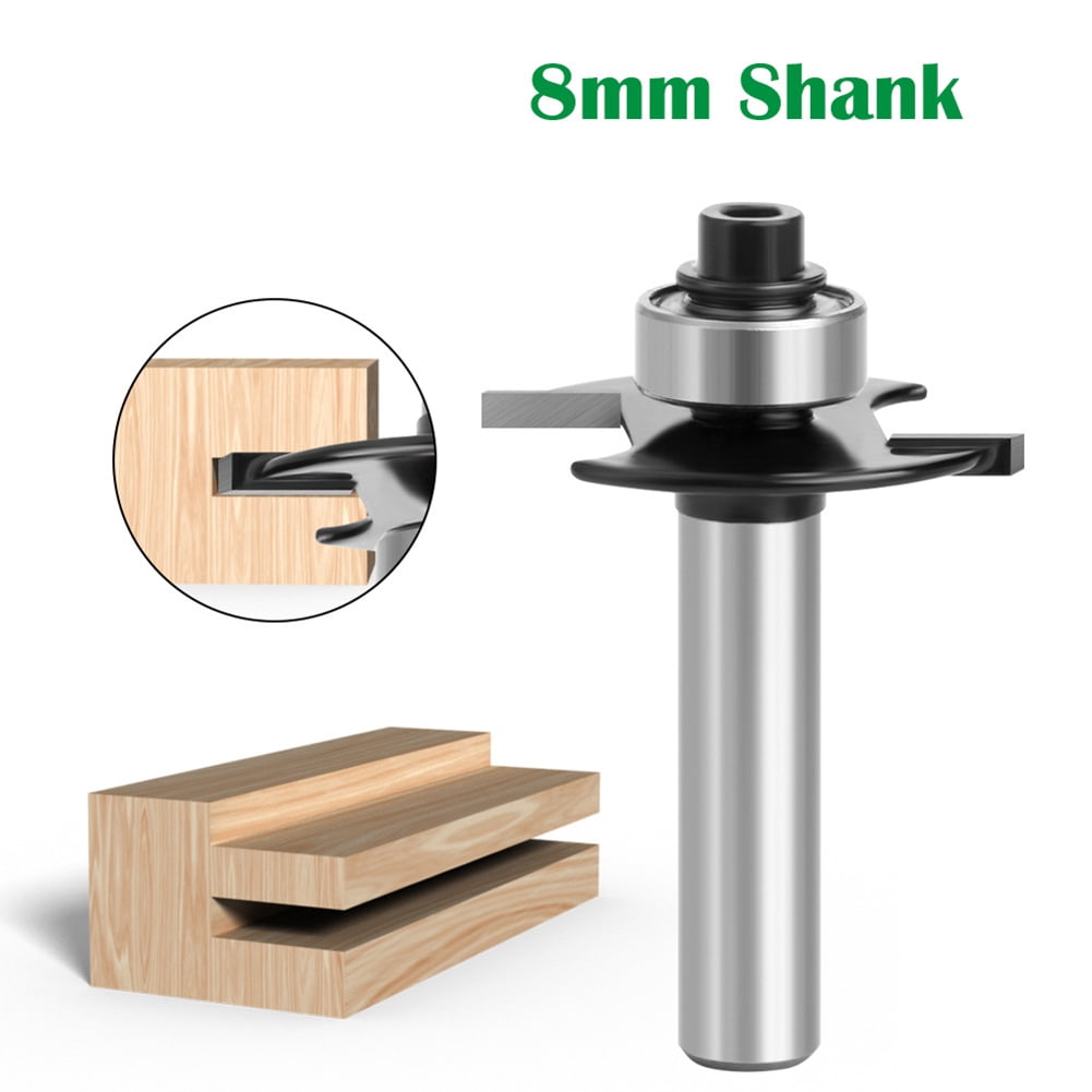 8mm Shank T-Type Slotting Bit With Bearing Rabbeting Milling Cutter ...
