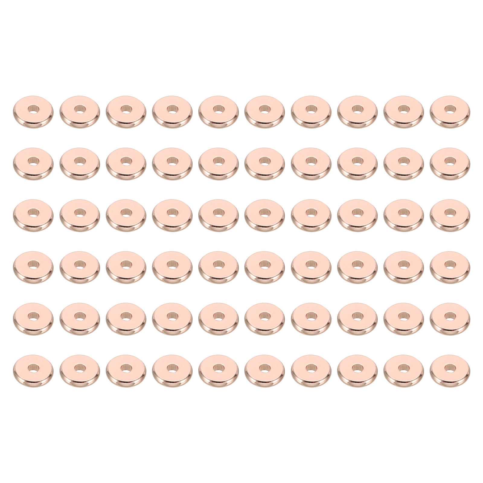 8mm Spacer Beads, 100 Pcs Flat Bead Spacers Bulk Flat Round Disc Beads ...