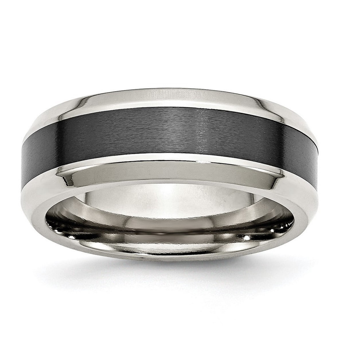 8mm Stainless Steel Beveled Edge Base With Polished Black Ceramic ...