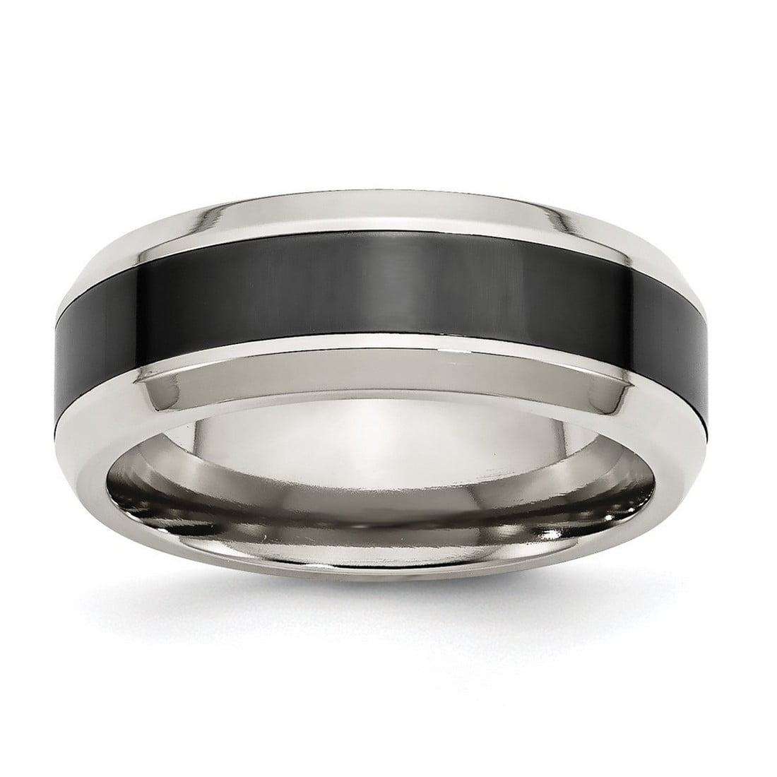 8mm Stainless Steel Beveled Edge Base With Polished Black Ceramic ...