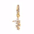 8mm Stainless Steel Nose Hoop – Cubic Zirconia Inlay & Marquise Drop ...